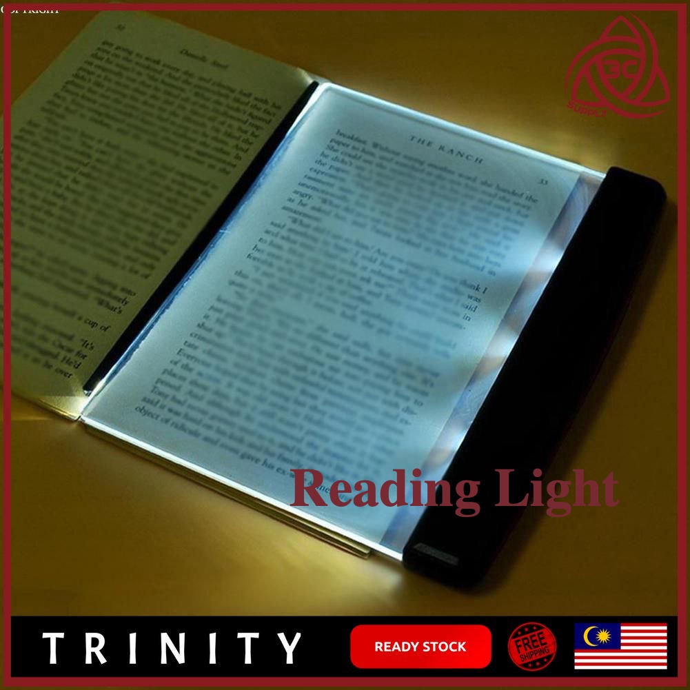 LED Reading Top Flat Light Night Eye Care Portable Easy Buku Book ...