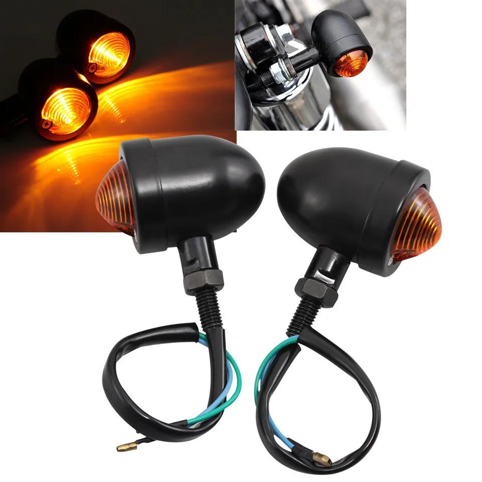 Motorcycle 12V Retro Turn Signal Light Bulb Fit For Honda CG125 GN125 ...