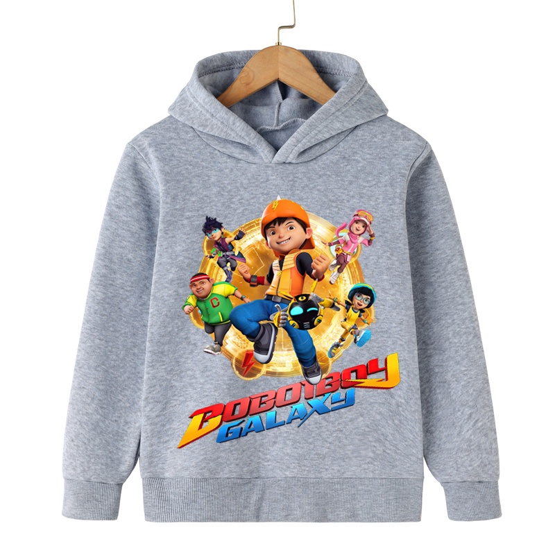 Boboiboy Kids Cartoon Hoodie Girls and Boys Long Sleeved Casual ...