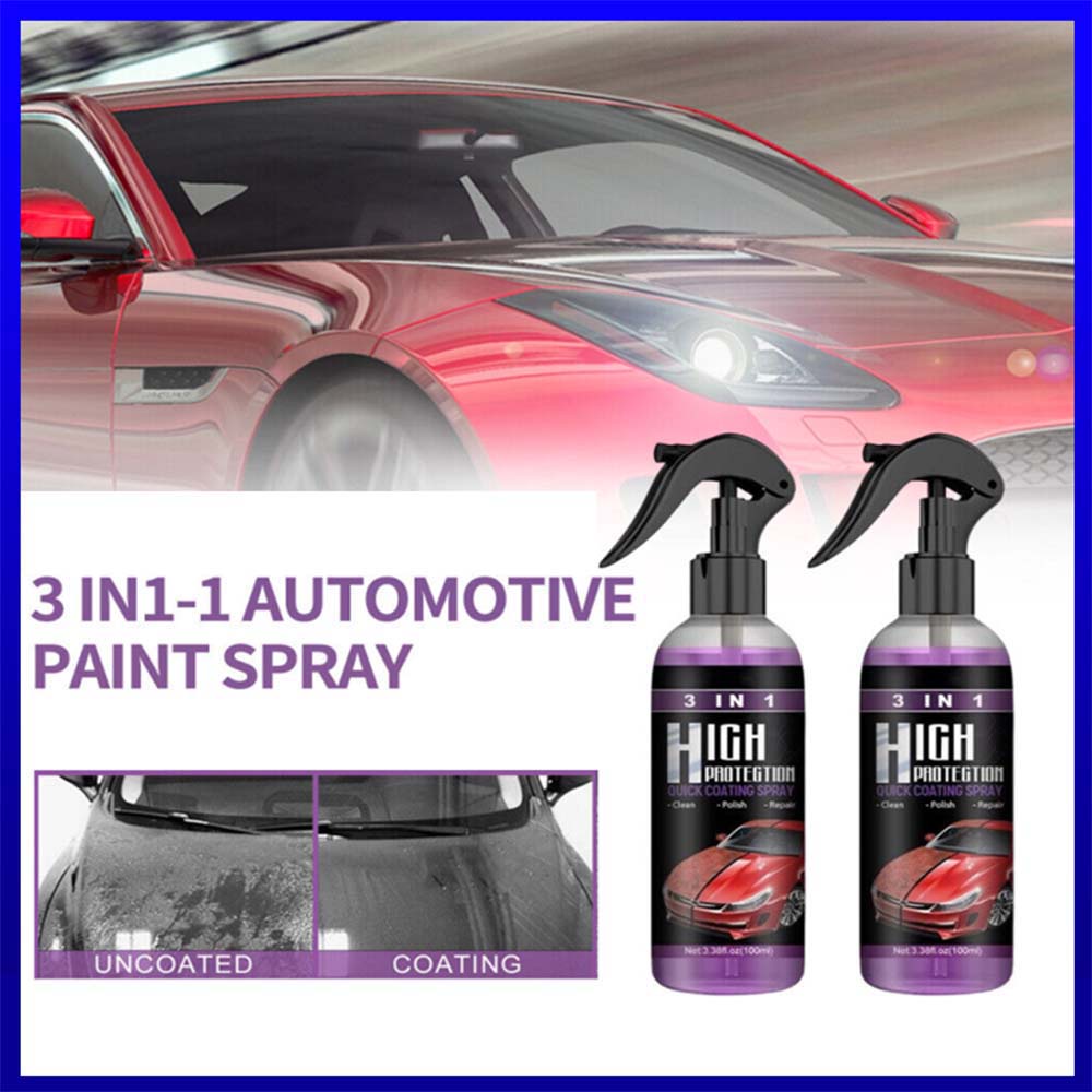 3in1 High Protection Quick Car Coat Ceramic Coating Spray Hydrophobic | Shopee Malaysia