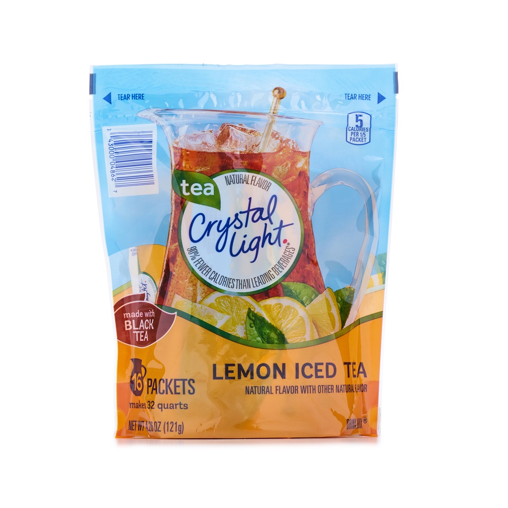 Crystal Light Lemon Iced Tea | Sugar Free Juice Powdered Drink Mix | 16 ...