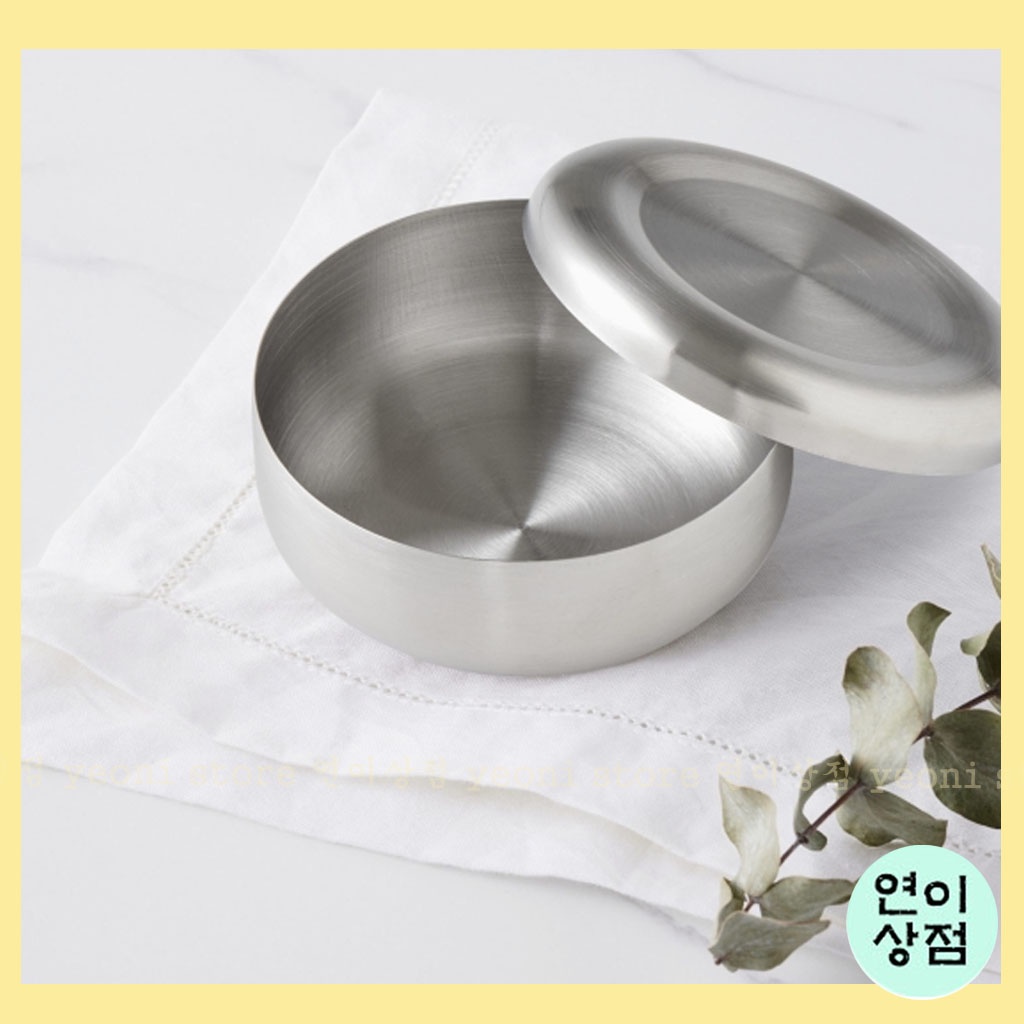 Korean stainless steel rice bowl Korean restaurant rice bowl stainless ...