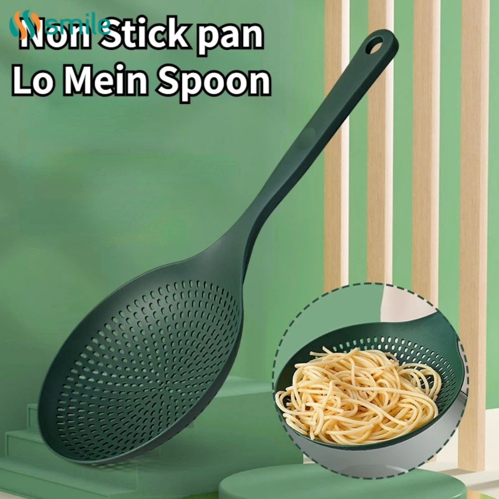 ღ Large Colander Spoon Kitchen Large Noodle Long Handle Spoon Pressure ...