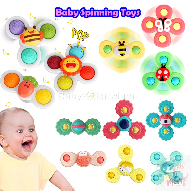 Baby Spinner Fidget Suction Cup 3pcs Spinning Toys Sensory Toys Fidget ...
