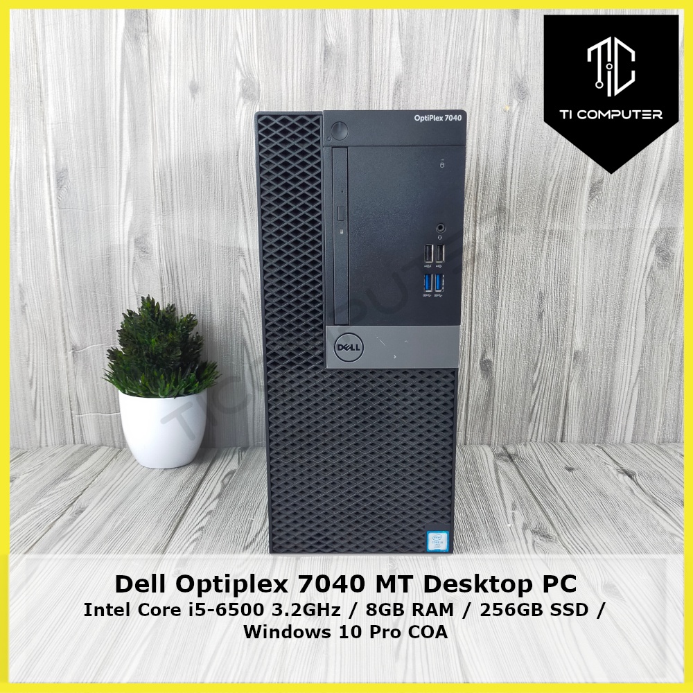 Dell Optiplex 7040 MT Intel Core i5-6500 3.2GHz 8GB RAM 256GB SSD Desktop Refurbished PC ...