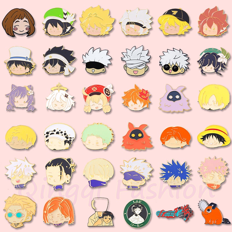 Anime Collection Brooch Pins Cartoon Metal Brooch Lapel Pin Badges ...