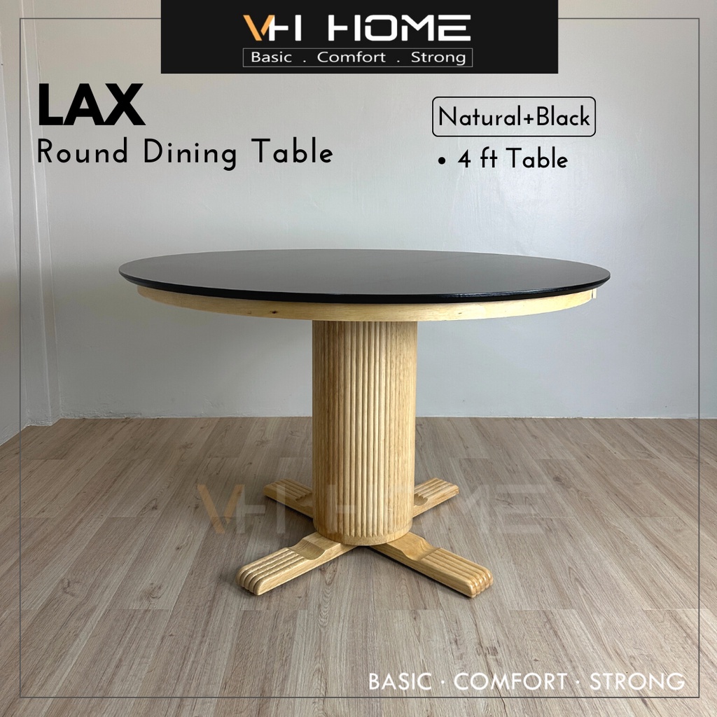 LAX Round Dining Table 2.5FT/3FT/3.5FT/4FT Special Modern Design Meja Makan Bulat | Shopee Malaysia