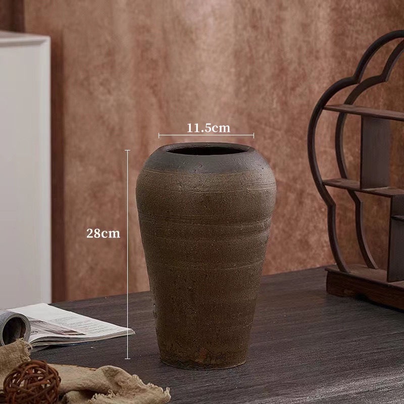 Stoneware pasu hiasan bunga Succulent periuk ruang tamu baru bunga cina ...