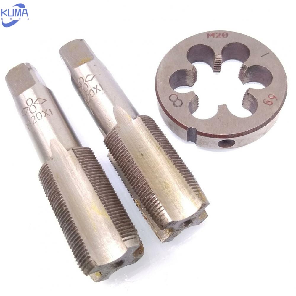 HSS M20 x 1mm Taper & Plug Tap & M20 x 1mm Die Metric Thread Right Hand ...