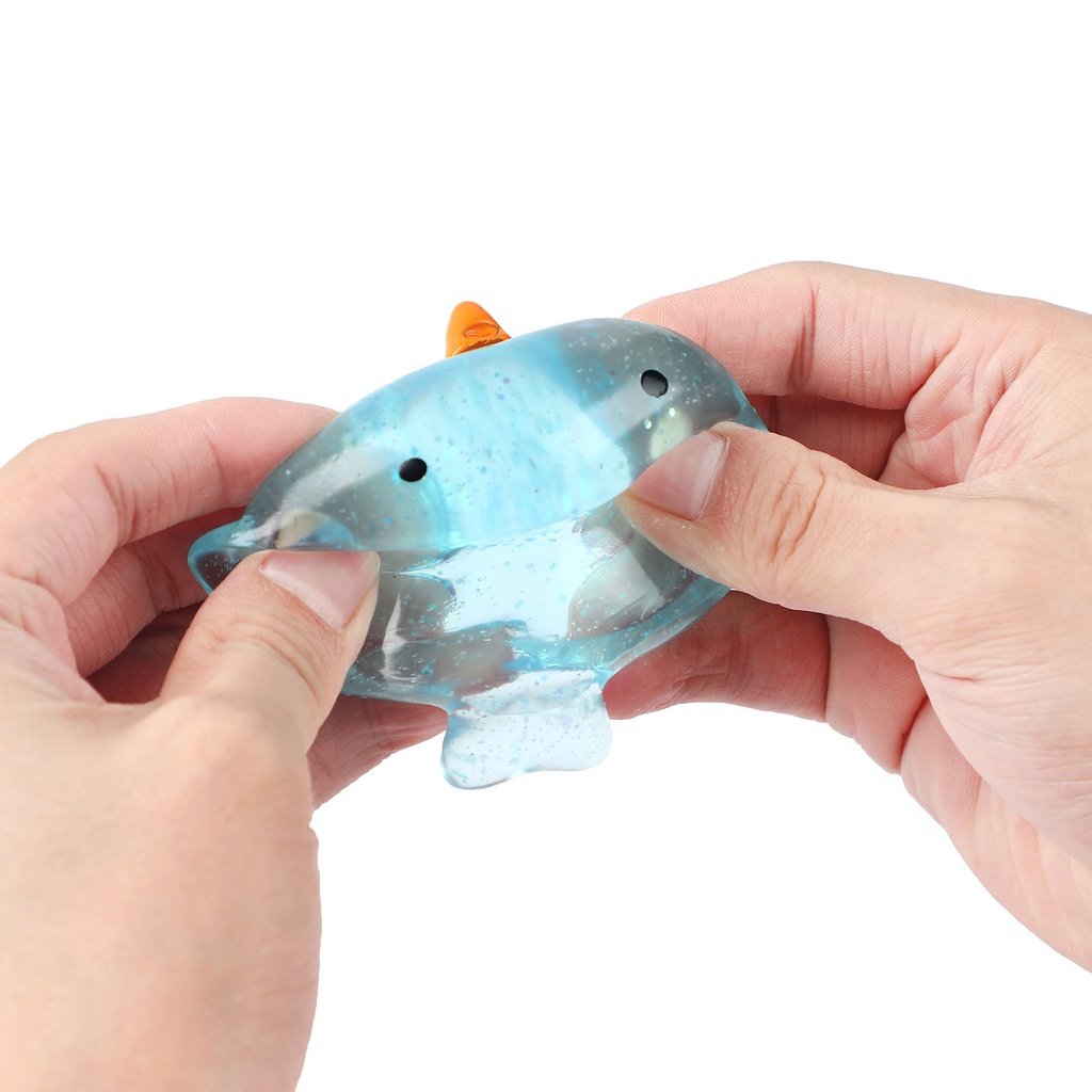 Cute Crystal Animal Hedgehog Soft Slime Squishy Toys Kids | Shopee Malaysia