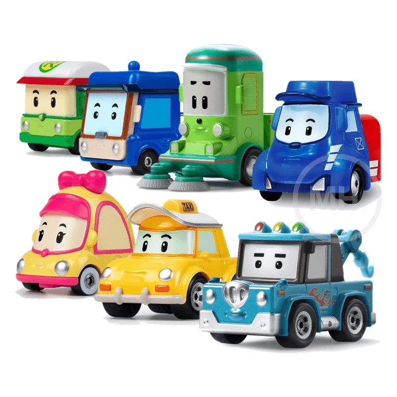 Robocar Poli Die-Cast Brooms Town Little Car Series 4 Types / Mini Car ...