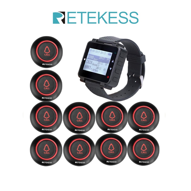 Retekess T128-TD019 Wireless Calling System for Restaurants and Bars ...