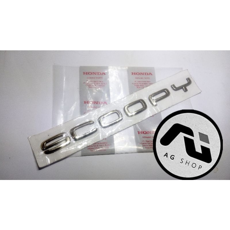 Honda scoopy scopy emblem 2021 2022 (letter Y) original unit | Shopee ...