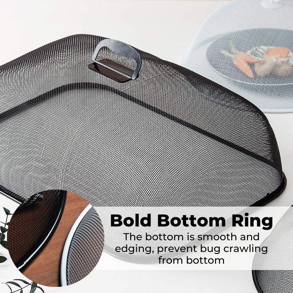 SUPERSAVE Steel Food Cover Net Modern Style Dish Cover Mesh Dish Tudung ...
