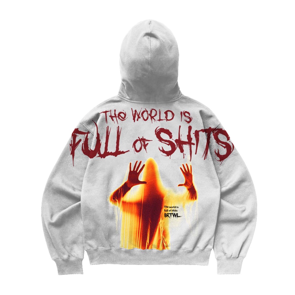 Brtwl | Oversize BOXY HOODIE | Full OF SHITS | Shopee Malaysia