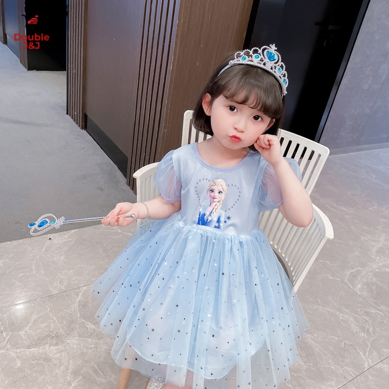 Gadis puteri Elsa pakaian beku kanak-kanak Rainbow pakaian bayi Aisha ...