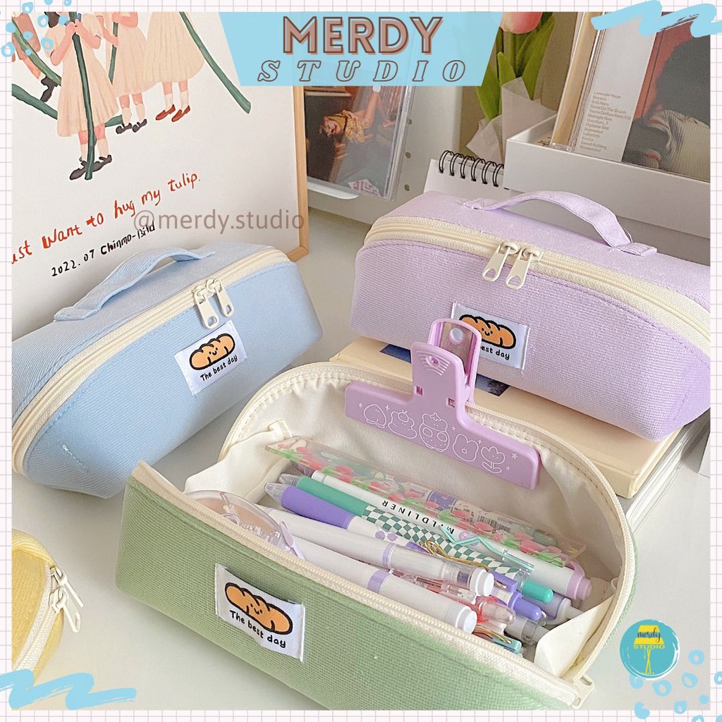 Bread Pencil Case Is Super Big And Soft Velvet Fabric | Shopee Malaysia