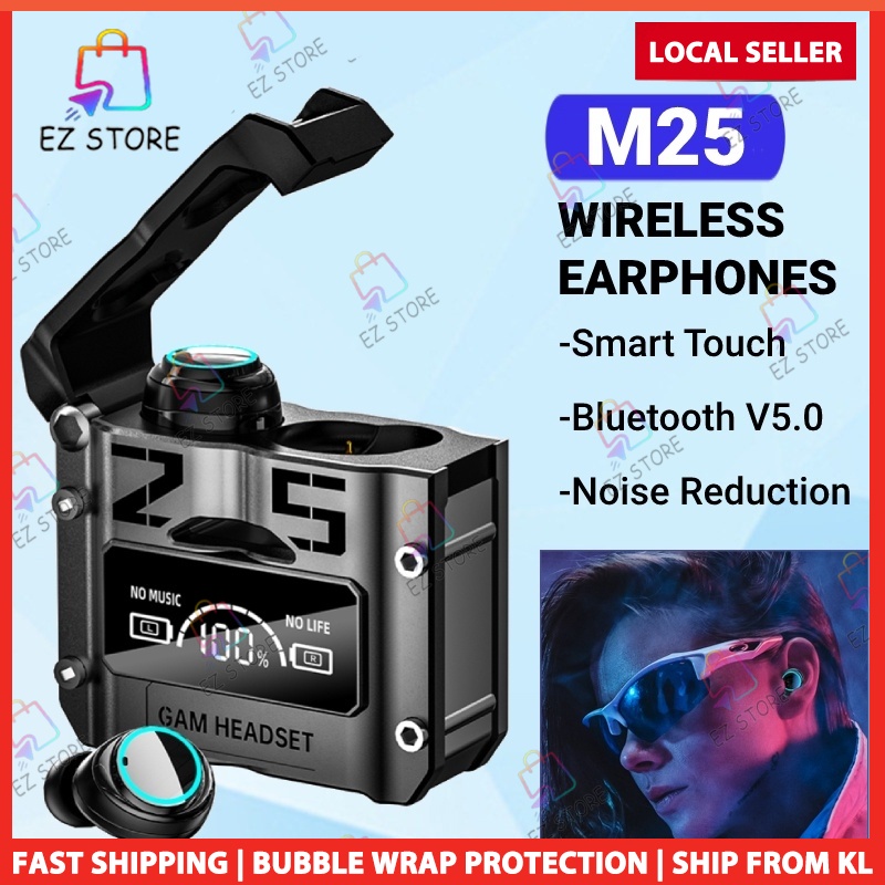 2023 ORIGINAL TWS M25 bluetooth earphone 5.3 Waterproof Wireless ...