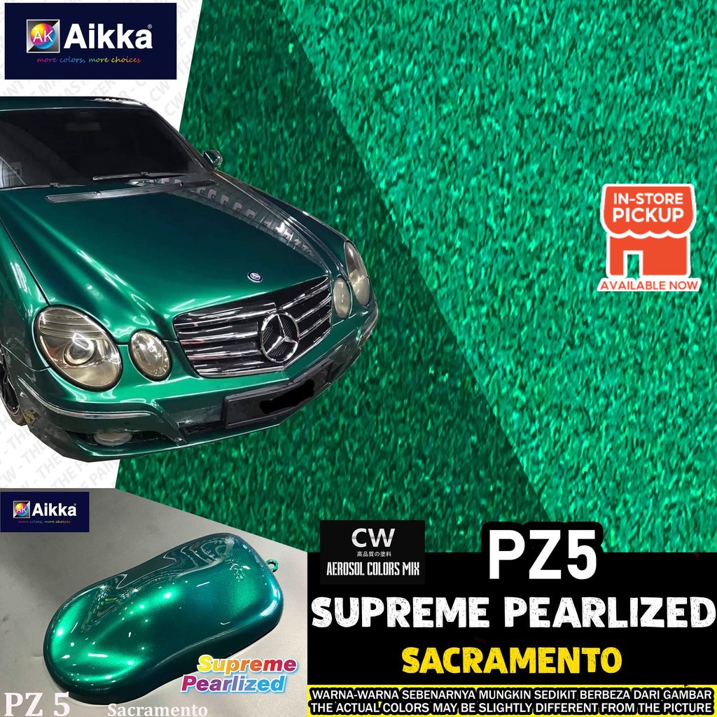 [ PZ5 Sacramento Mica Green Supreme Pearl Metallic ] AK Paint 2K CW ...