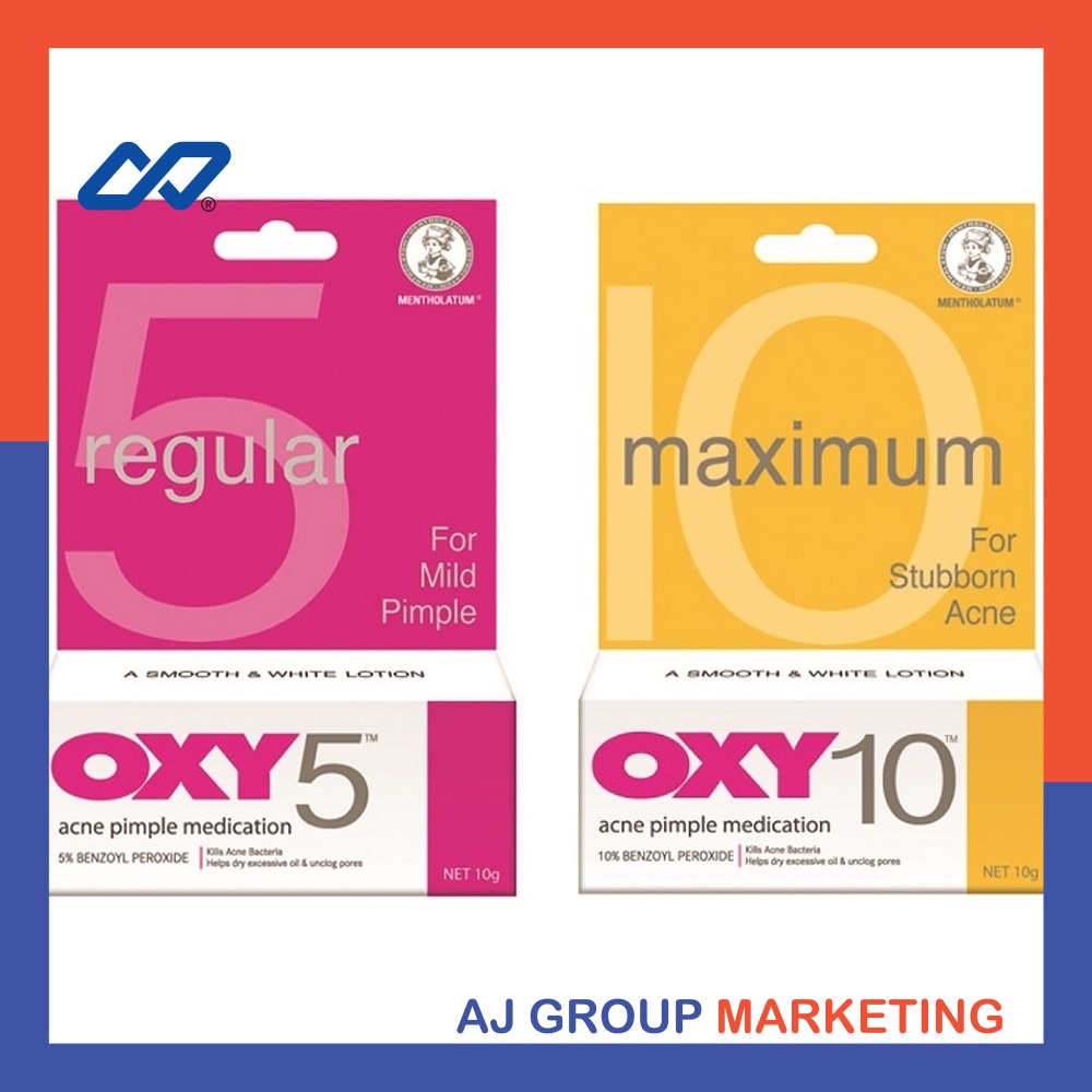 OXY 5 / 10 Acne Pimple Medication (10g / 25g) - Kills Acne Bacteria ...