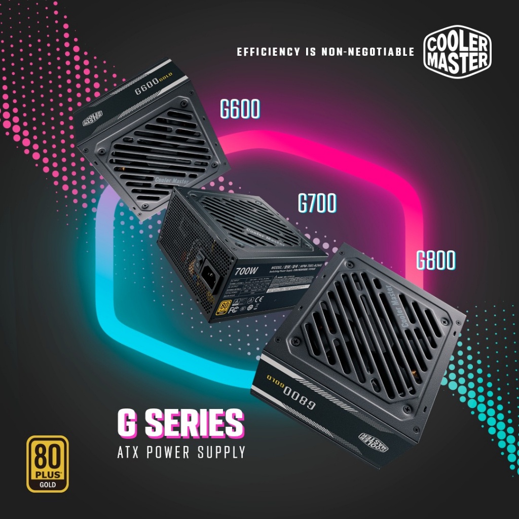 # Cooler Master [G600/G700/G800] Gold - 80+ Gold Non Modular Entry Level PSU # | Shopee Malaysia
