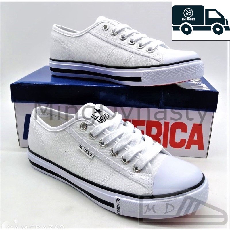 All America Original Kasut Sekolah Putih 2337WB | Shopee Malaysia