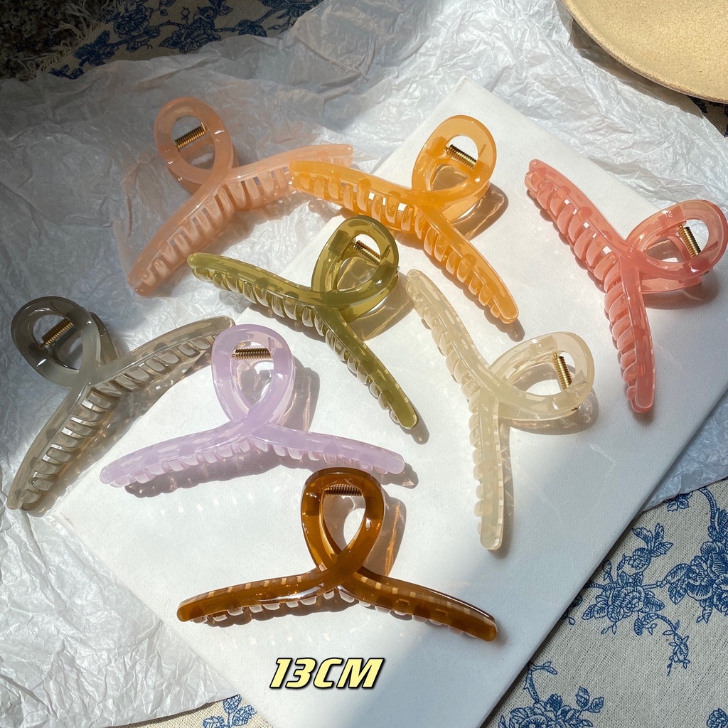 Warna jeli musim bunga dan musim panas Korea 13cm klip ambil besar ...