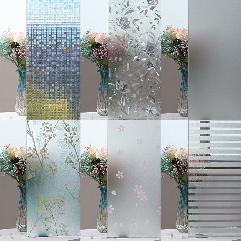 Electrostatic Frosted Glass Film for Bathroom Window Anti-glare Self ...