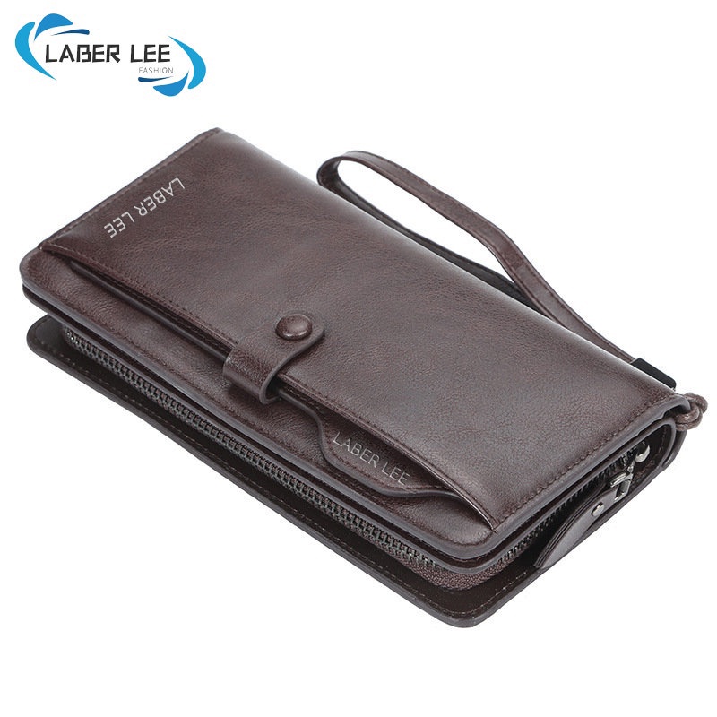 LABER LEE Men Long Card Wallet PU Leather | Shopee Malaysia