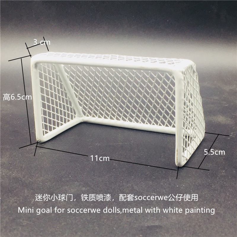 Soccerwe Mini Metal Goal fit fot Soccer Dolls 7cm Goalkeeper Casillas ...
