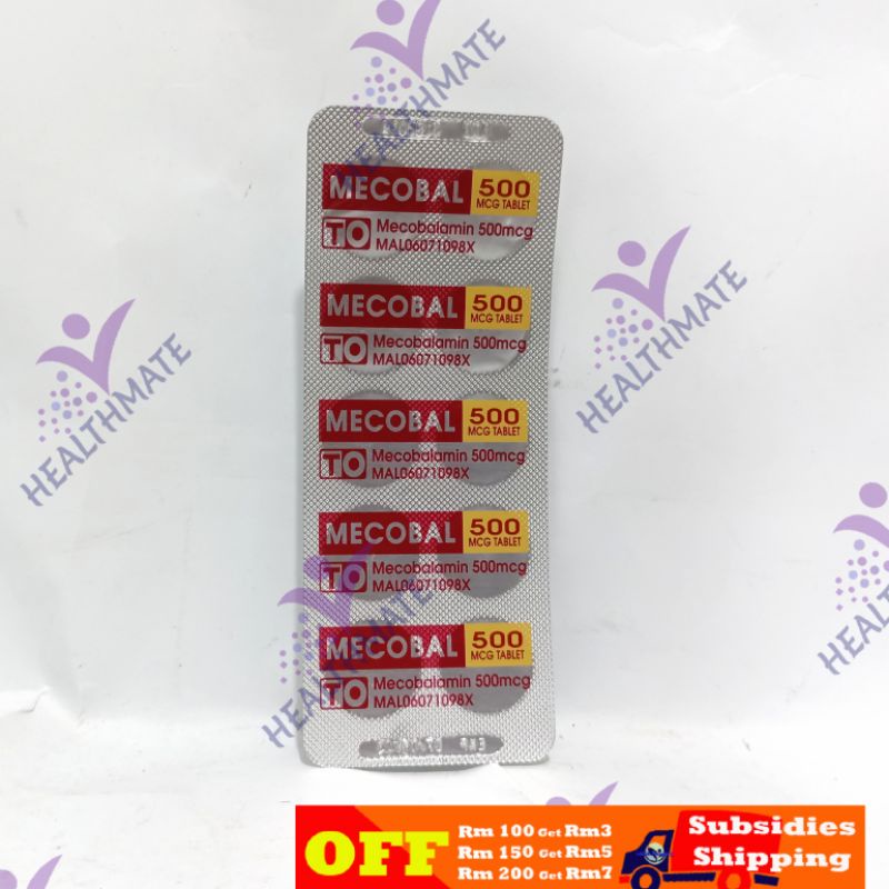 MECOBAL 500MCG (Mecobalamin) | Shopee Malaysia