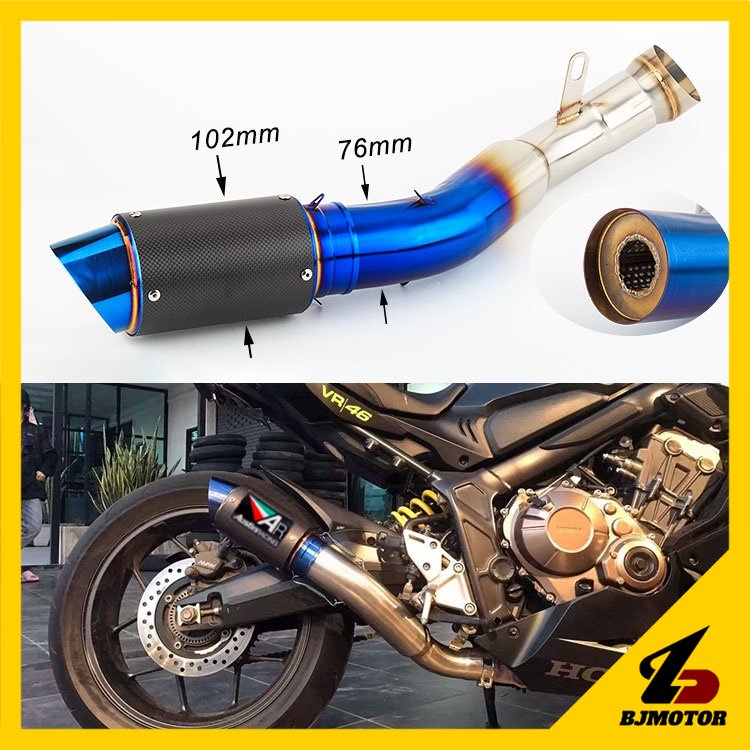 Motorcycle Cb650f exhaust pipe cb650r middle section cb650r CBR 650r ...