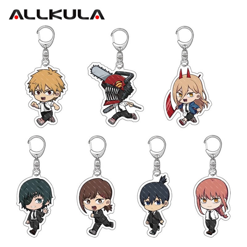 Anime Chainsaw Man Cosplay Keychain Cartoon Denji Power Hayakawa Aki ...