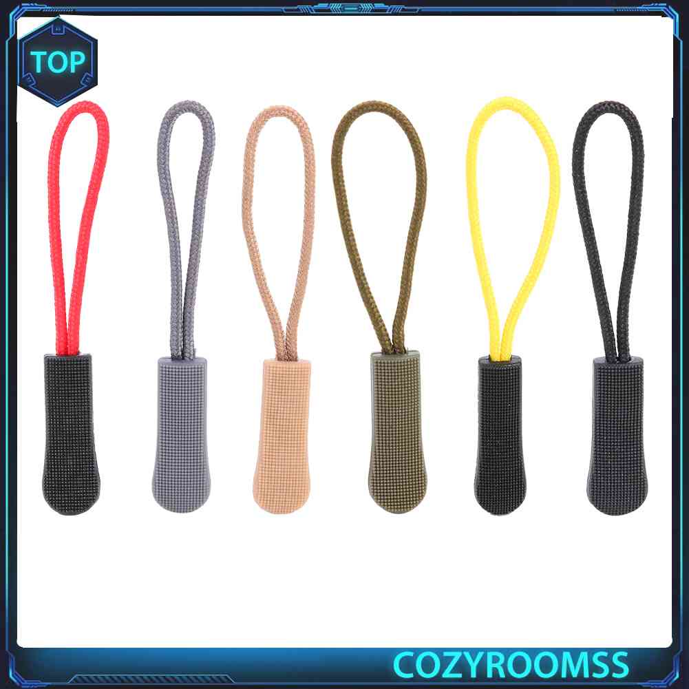 10pcs/pack Zipper Puller Anti Slip End Fit Rope Tag Fixer Zip Cord Tab ...