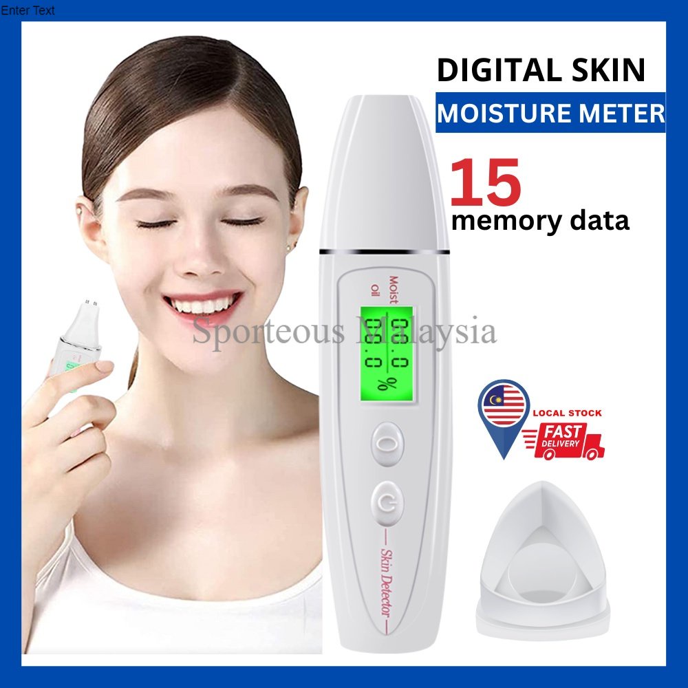 🇲🇾READY STOCK Skin Moisture Tester Detector Pen LCD Digital Display ...