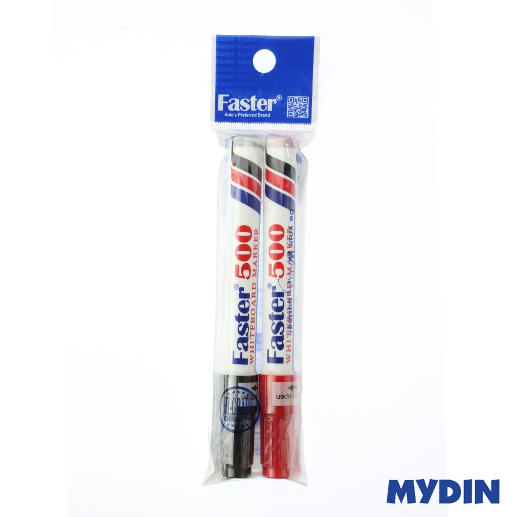 Faster Marker White Board MF500 2's (Black & Red) | Shopee Malaysia