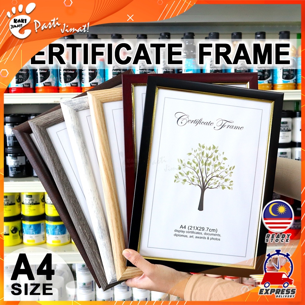 Kaki Jimat A4 Size / 4R Certificate Document Photo Deco Frame Luxury ...