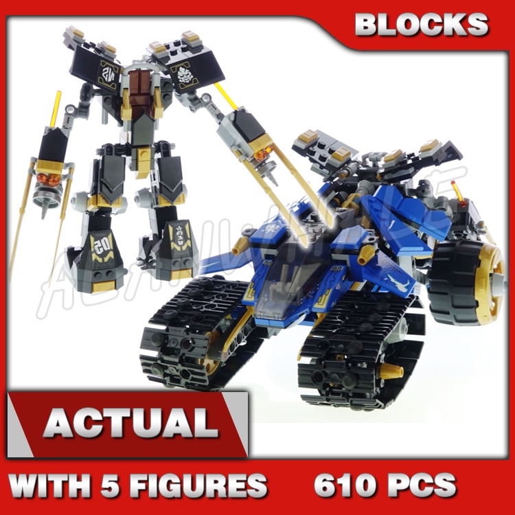 610pcs Ninjago Shinobi Legacy Thunder Raider 2in1 Vehicle Nindroid ...