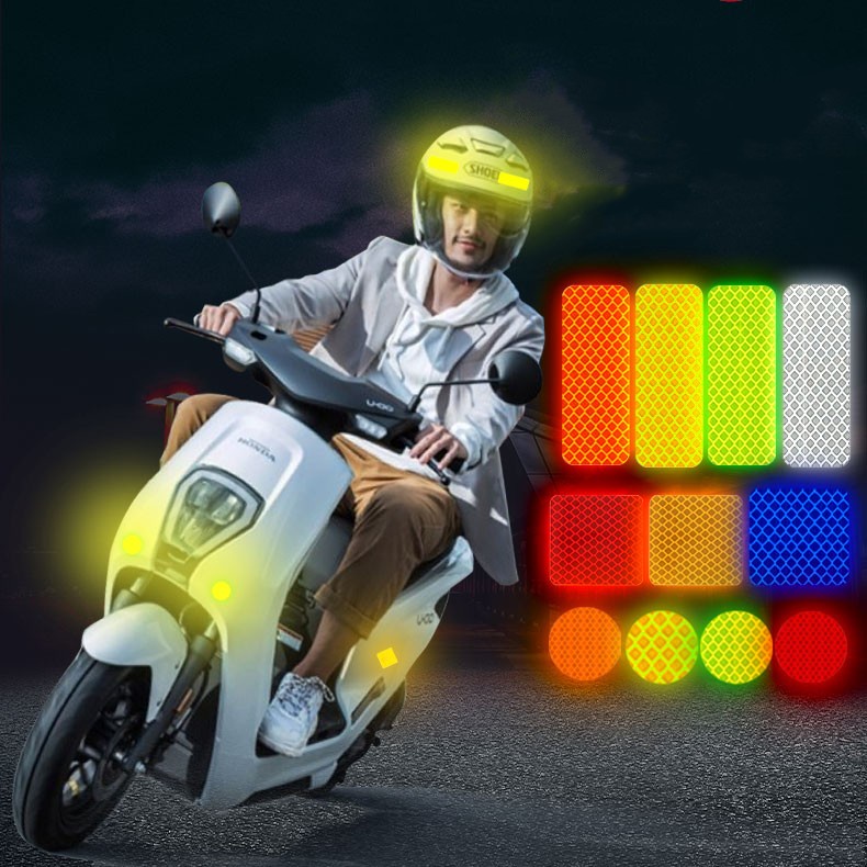 10Pcs Warning Reflective Stickers Safety Reflective Stickers Night ...