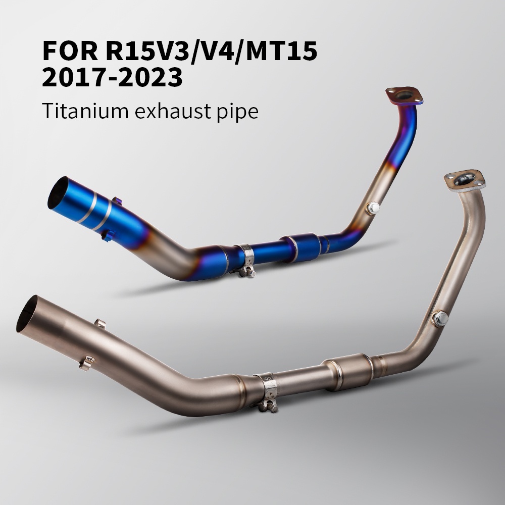 Titanium Elbow 51mm for Yamaha R15 V3 R15V4 XSR155/MT15 with Resonator ...