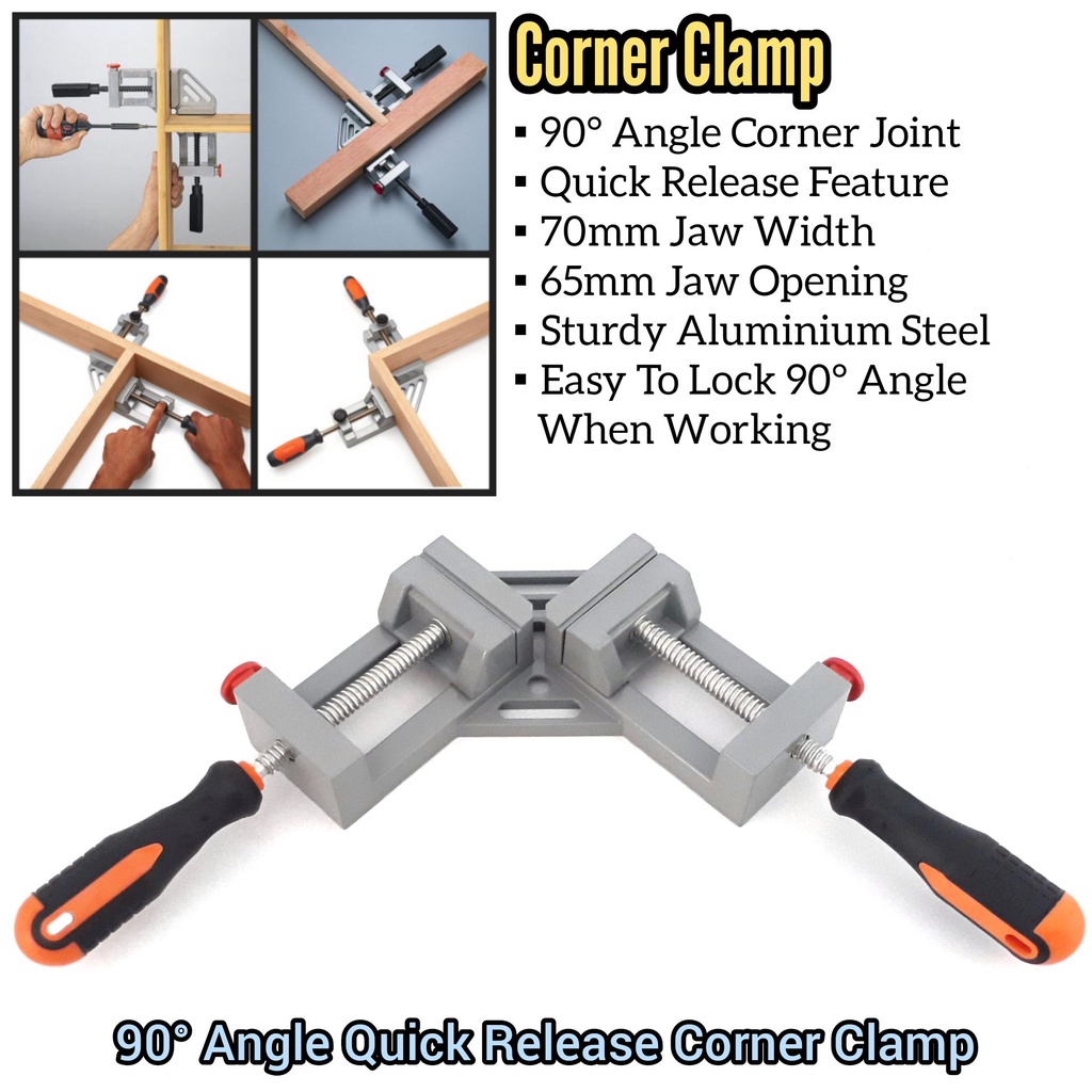 90 DEGREE ANGLE QUICK RELEASE CORNER CLAMP | Shopee Malaysia