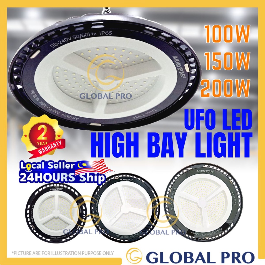 AKKO-STAR 100W/150W/200W High bay led light Spotlight High Lampu Kilang ...
