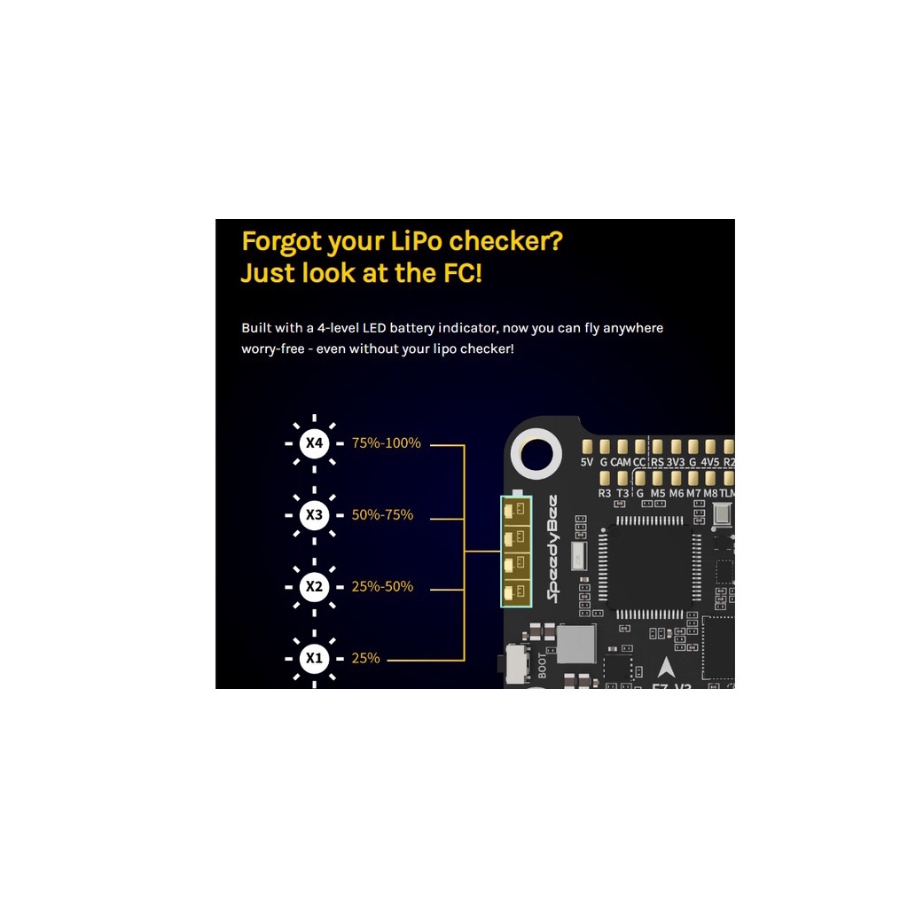 SpeedyBee F7 V3 BL32 50A 30x30 Stack flight controller and ESC | Shopee ...