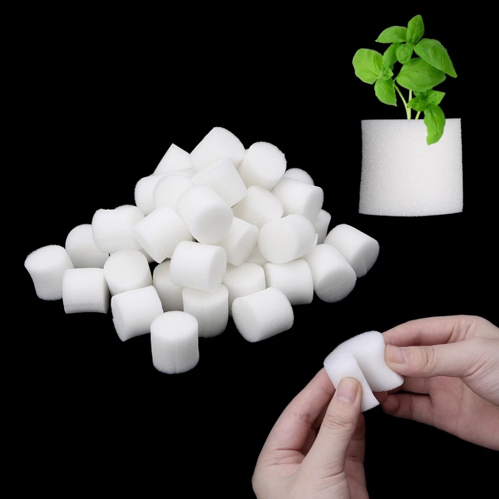 10pcs 25/32/40mm Hydroponics Rooting Sponge Round Germination Sponge ...