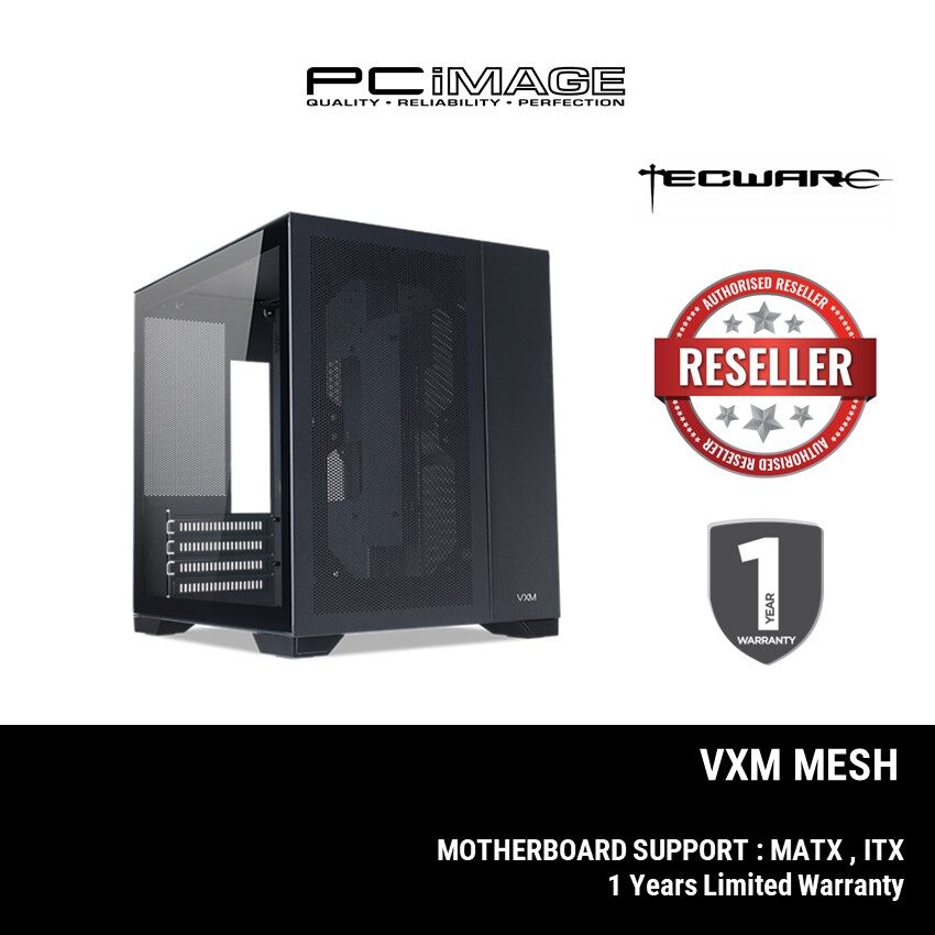 TECWARE VXM MESH FRONT PANEL MATX GAMING CASE-BLACK | Shopee Malaysia