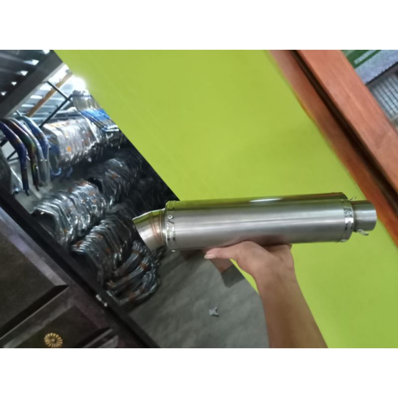 Plain exhaust slincer custom jumbo funnel dos | Shopee Malaysia