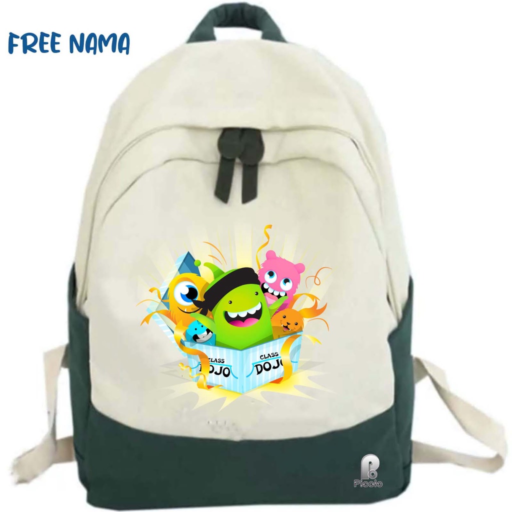 Unisex CLASS DOJO MOTIF School BACKPACK BACKPACK (FREE Name) | Shopee ...