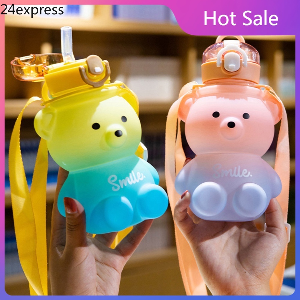 Ready Stock⚡Bear Water Bottle Cute Large Capacity BPA Free Tupperware ...