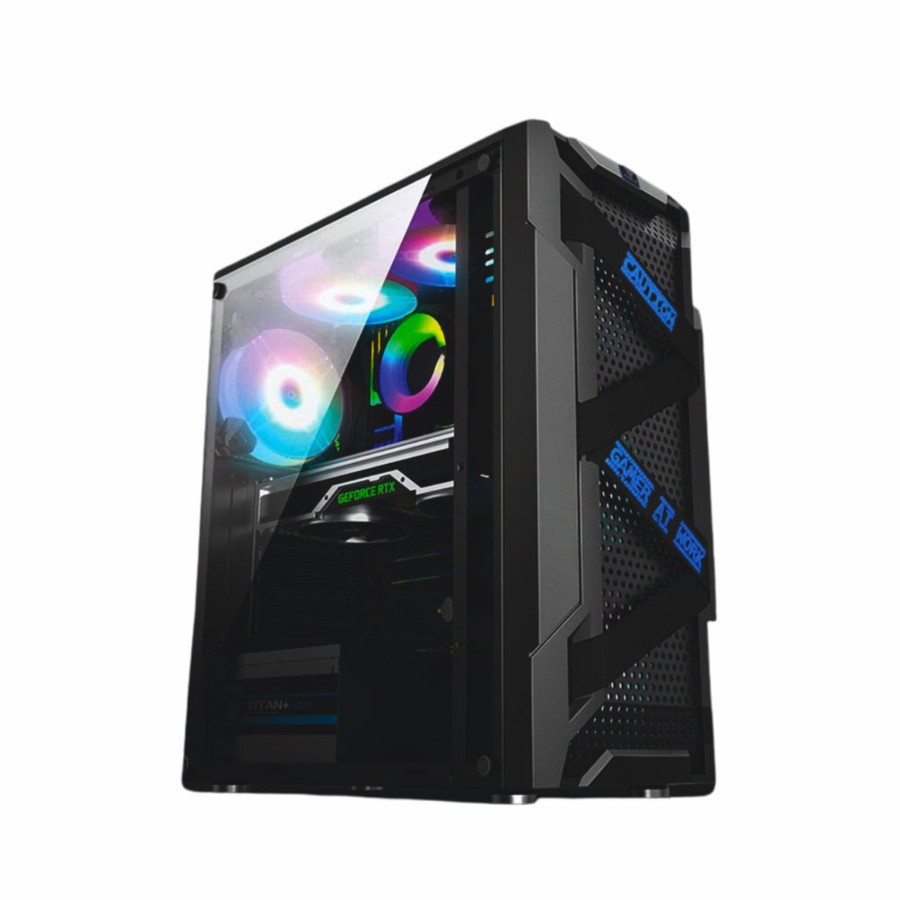 Pc Gaming Case AULA FZ014 FZ 014 Free 3 Fan RGB | Shopee Malaysia