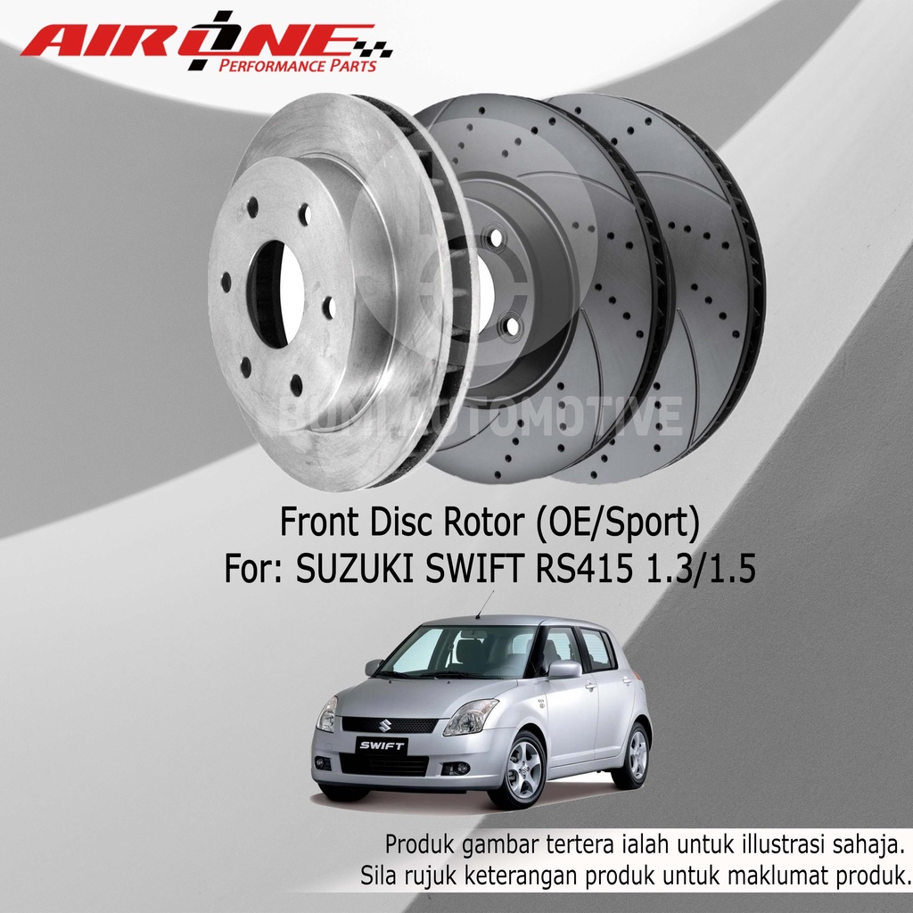 Suzuki Swift RS415 1.3 1.5 ZC11/ZC21 Front (Depan) Disc Rotor Racing ...